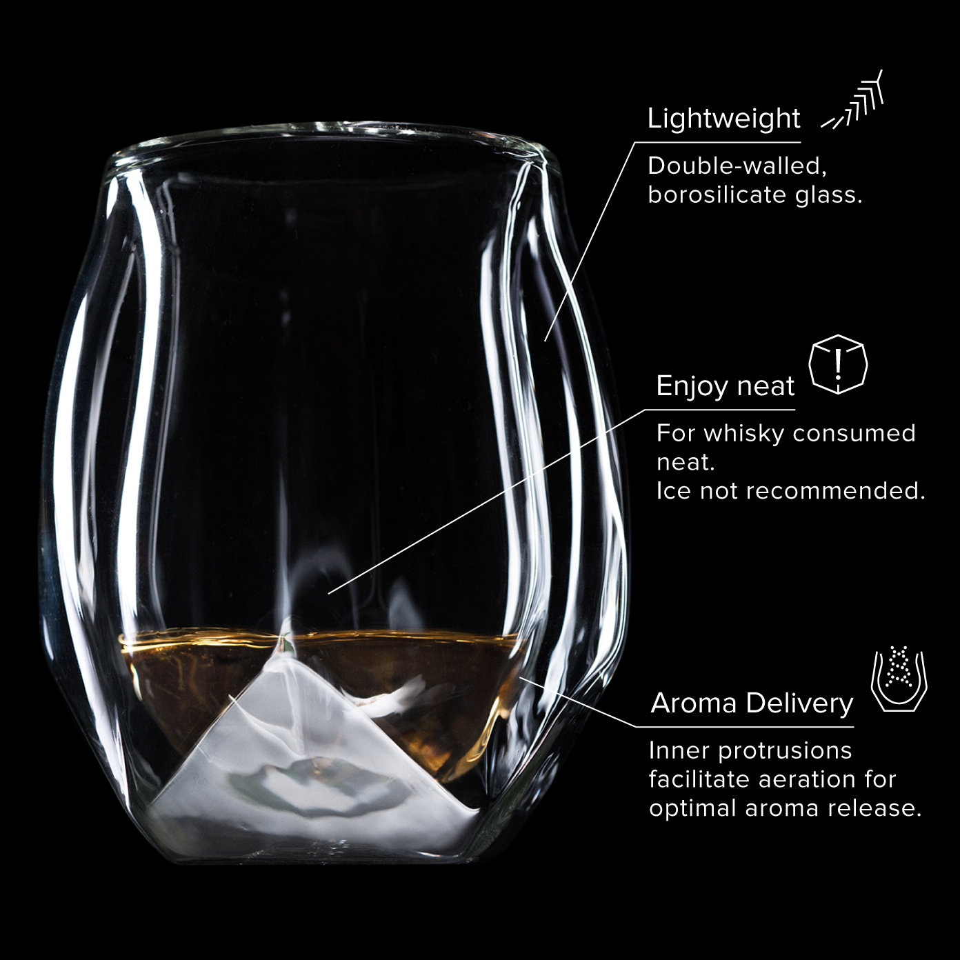 Norlan Whisky Glass Clear